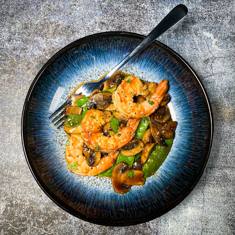 Shrimp and Snow Pea Stir Fry | GOLO